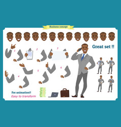 Businessman presentation cartoon Royalty Free Vector Image