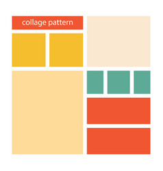 Photo collage frames template for interior design Vector Image