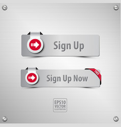 Sign-up now banner design Royalty Free Vector Image