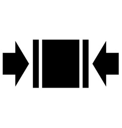 Clamp as indicated cargo signs packaging symbol Vector Image