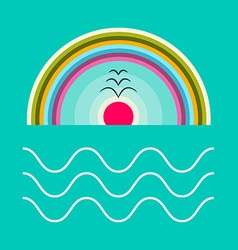 Ocean landscape Royalty Free Vector Image - VectorStock