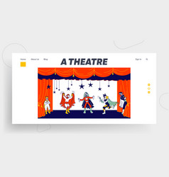 Little kids theater performance Royalty Free Vector Image