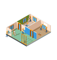 Repair home service cartoon Royalty Free Vector Image