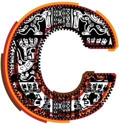 Incas font Royalty Free Vector Image - VectorStock