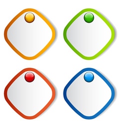 Blank stickers Royalty Free Vector Image - VectorStock