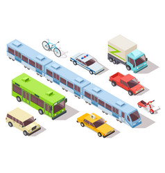Urban transport colored city Royalty Free Vector Image Urban transport colored city Royalty Free Vector Image
