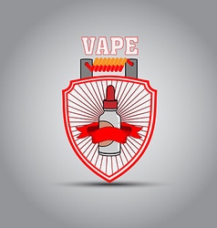 Modern professional logo emblem vape zone Vector Image