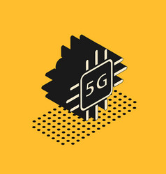 Isometric computer processor 5g with microcircuits