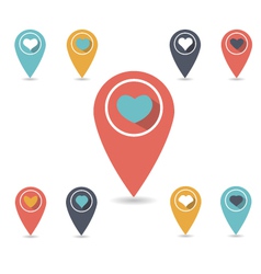 Map markers 1 Royalty Free Vector Image - VectorStock