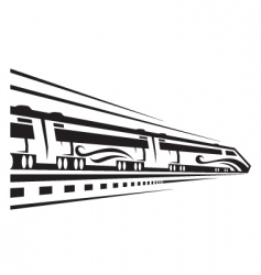 Rapid train Royalty Free Vector Image - VectorStock