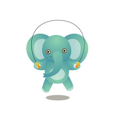 Cute elephant cartoon baby Royalty Free Vector Image