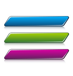 Transparent web buttons Royalty Free Vector Image