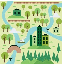 Cartoon map Royalty Free Vector Image - VectorStock