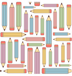 Various cartoon pencils Royalty Free Vector Image