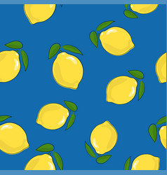 Seamless pattern cherry on gray background Vector Image