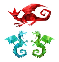 Polygon Dragon Vector Images (over 110)