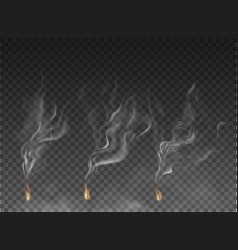 Smoke or steam wave from cigarette and hot food Vector Image Smoke or steam wave from cigarette and hot food Vector Image