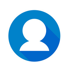 Blue user icon web icons for accounts Royalty Free Vector