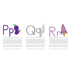Writing practice letters vwx education for kids Vector Image