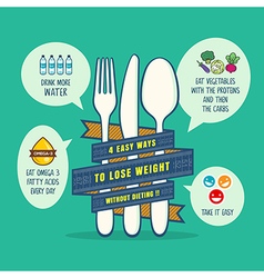 Lose weight design Royalty Free Vector Image - VectorStock