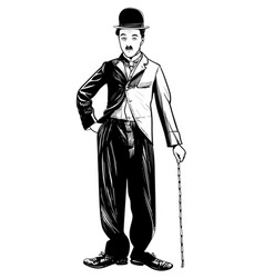 Charlie chaplin 2 Royalty Free Vector Image - VectorStock