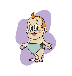 Cute cartoon baboy Royalty Free Vector Image - VectorStock