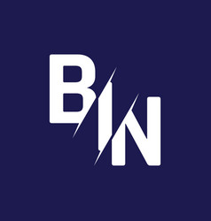 Monogram letters initial logo design bmp Vector Image