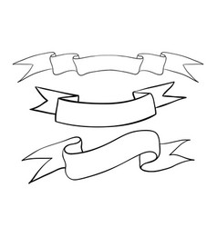Ribbon Banner Outline Vector Images (over 12,000)