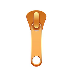 Realistic zip puller Royalty Free Vector Image