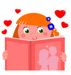 Love book Royalty Free Vector Image - VectorStock