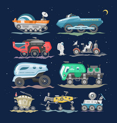 Rocket spaceship or spacecraft and Royalty Free Vector Image