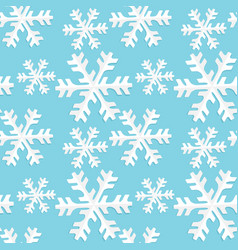Snowflakes seamless pattern winter snow flake Vector Image