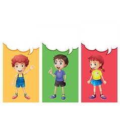 Kids speech bubble Royalty Free Vector Image - VectorStock