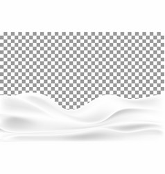 Realistic snowdrift isolated on transparent Vector Image