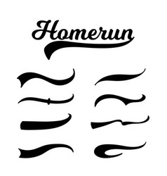 Baseball Swoosh Vector Images (over 150)