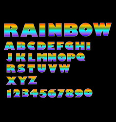 Rainbow Font Vector Images (over 5,900)
