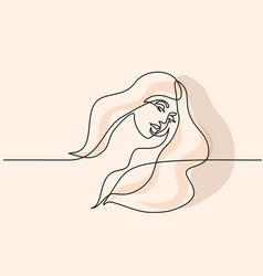 Portrait beautiful woman on white background Vector Image