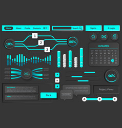 User interface elements Royalty Free Vector Image