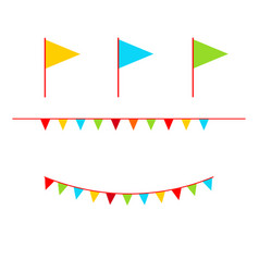 Flags flat icons set Royalty Free Vector Image