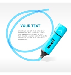 Marker text box Royalty Free Vector Image - VectorStock