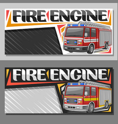 Poster for firefighter department design template Vector Image