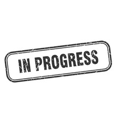 In progress Royalty Free Vector Image - VectorStock