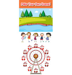 Make your won scene Royalty Free Vector Image - VectorStock