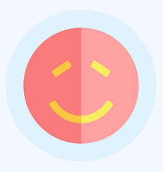 Icon emoticon shy suitable for emoticon symbol Vector Image