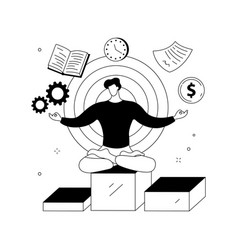 Self management concept Royalty Free Vector Image