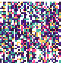 Multi colored pixelation Royalty Free Vector Image