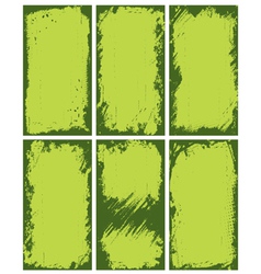 Green borders or frames Royalty Free Vector Image