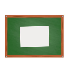 School green board in cartoon style Royalty Free Vector