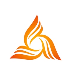 People success wing fly logo Royalty Free Vector Image