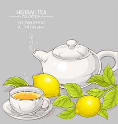 Lemon tea Royalty Free Vector Image - VectorStock
